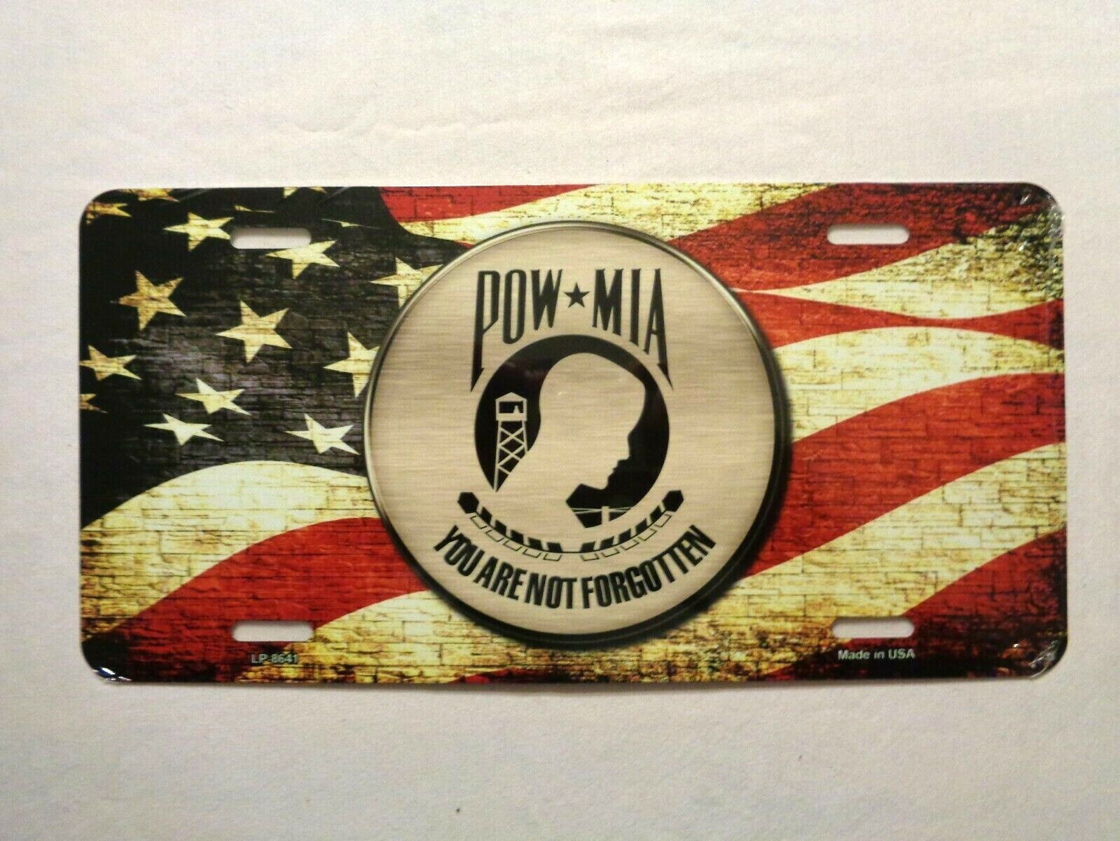 POW MIA With USA Flag License Plate. | eBay