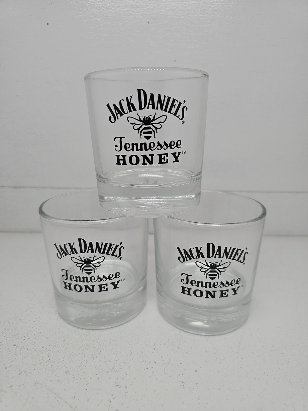 3 Jack Daniels Tennessee Honey Bee Whiskey Rocks / Doubles Drinking ...