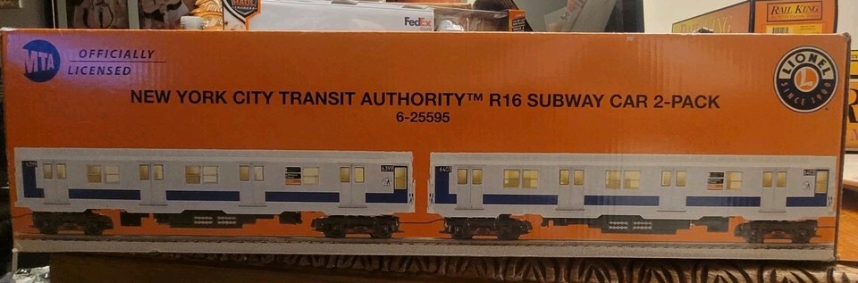 Lionel 6-25595 NYC Transit Authority R16 Subway Passenger Cars 2Pk. NIB ...