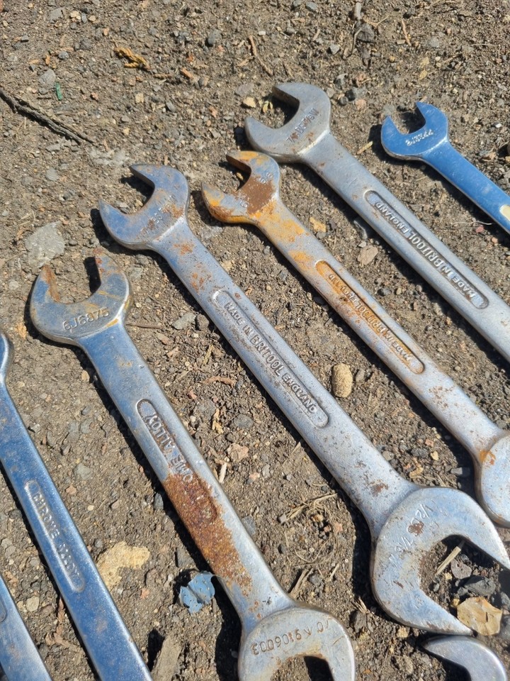 Britool Spanners Joblot Open Ended Imperial, AF, BSF, WHIT X35 ...