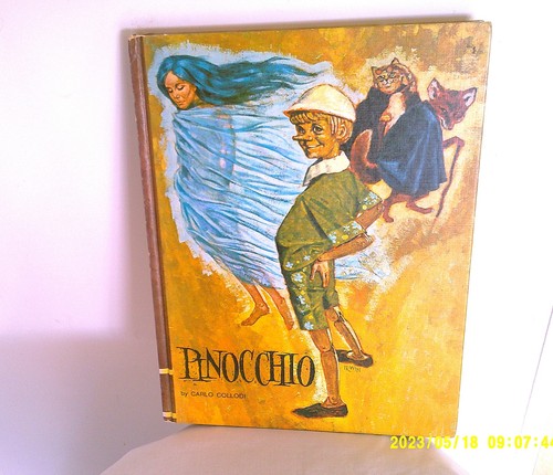 Vintage 1968 Hardback Pinocchio Book by Carlo Collodi Cover by Irwin | eBay