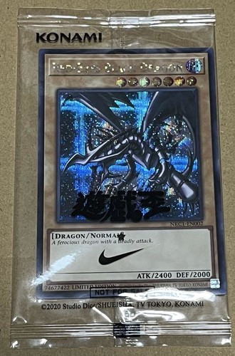 YUGIOH RED-EYES BLACK DRAGON NIKE WORLDS PROMO NKC1-EN002 COLLABORATION ...