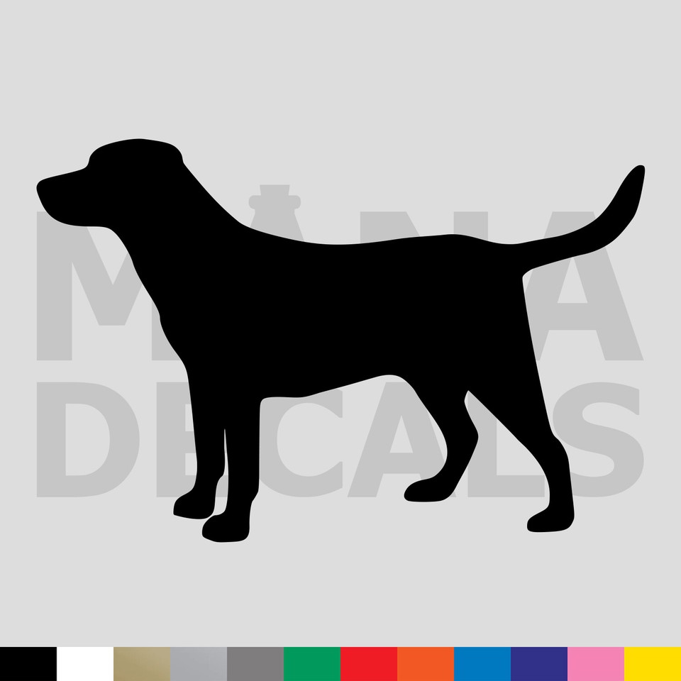 Labrador Retriever Vinyl Die Cut Decal Sticker - Dog Lab Pet Animal ...