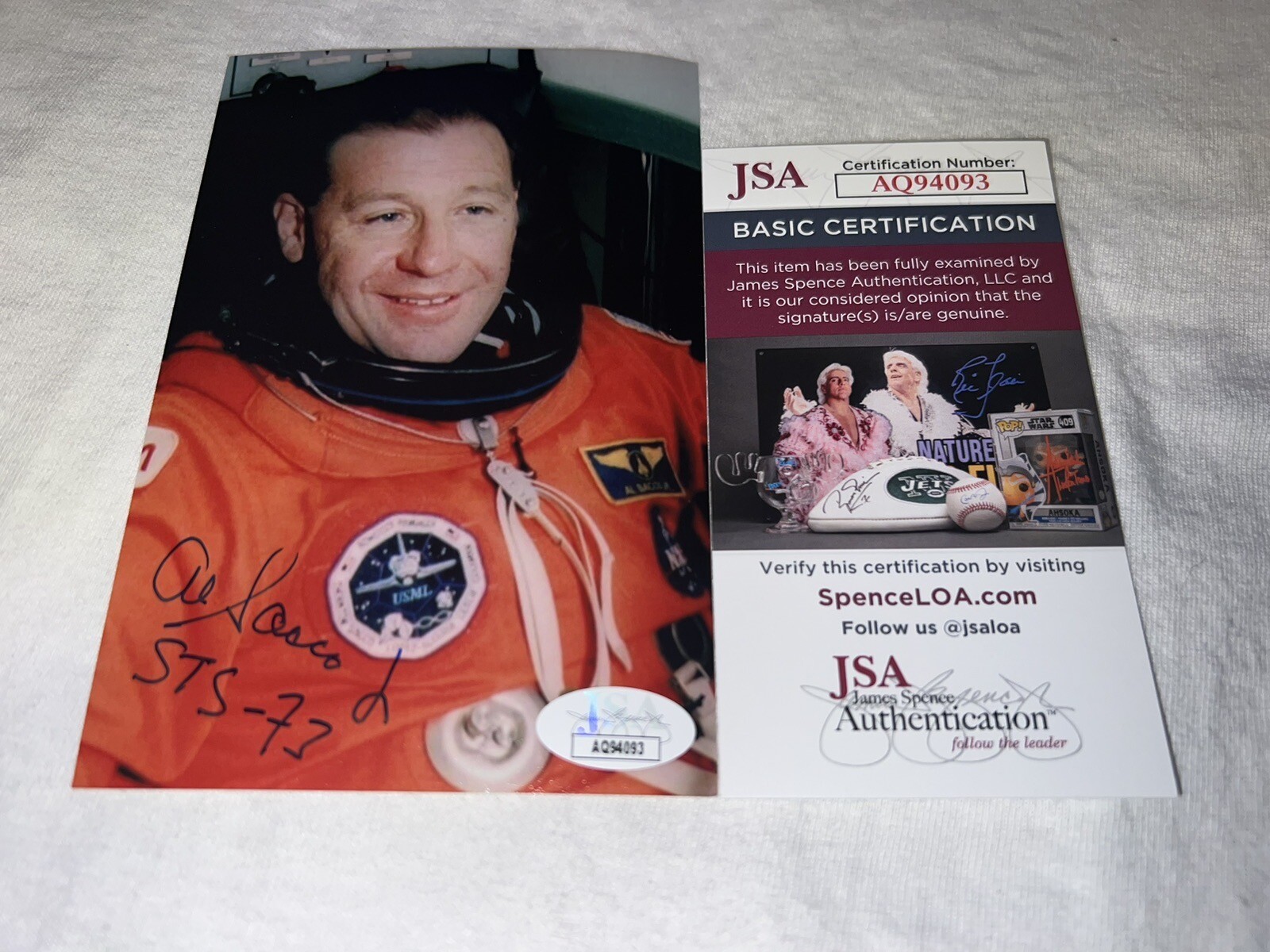 Albert Sacco Signed 4x6 Photo NASA Astronaut Legend JSA Auth | eBay
