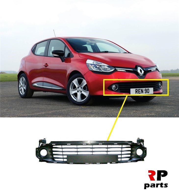FOR RENAULT CLIO MK4 2012-2016 NEW FRONT BUMPER CENTER LOWER GRILL ...
