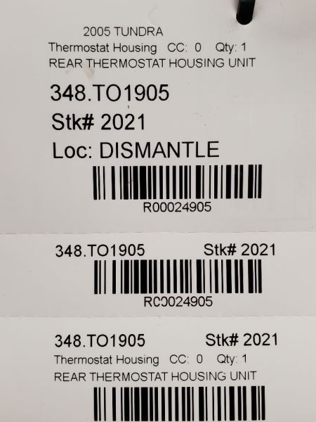 1635650120 Genuine Toyota 16356-50120 Joint Water By-pass Rear for sale ...