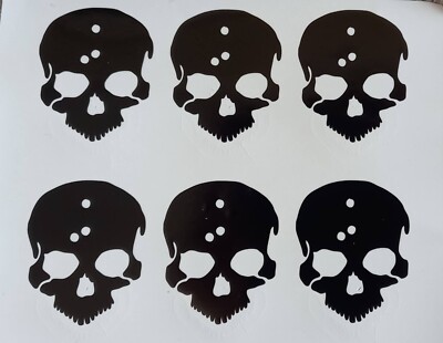 10 - 400 Skull head stickers Halloween scary spooky | eBay