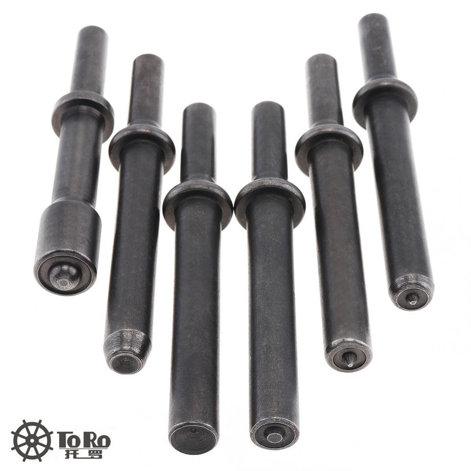 6pcs Steel Solid Rivet Impact Head Bits for Air Chisel Punch Hammer ...