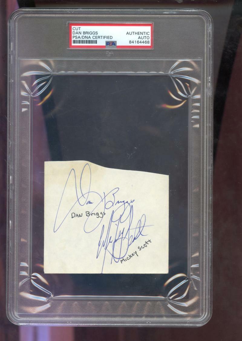 Dan Briggs Mickey Scott Angels Signed Autographed Autograph Auto PSA ...