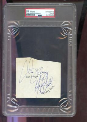 Dan Briggs Mickey Scott Angels Signed Autographed Autograph Auto PSA ...