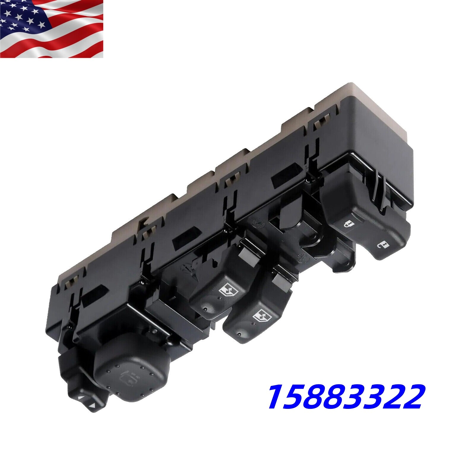 Power Window Switch Left Driver Side For 2003-2007 Chevy GMC 1500 2500 ...