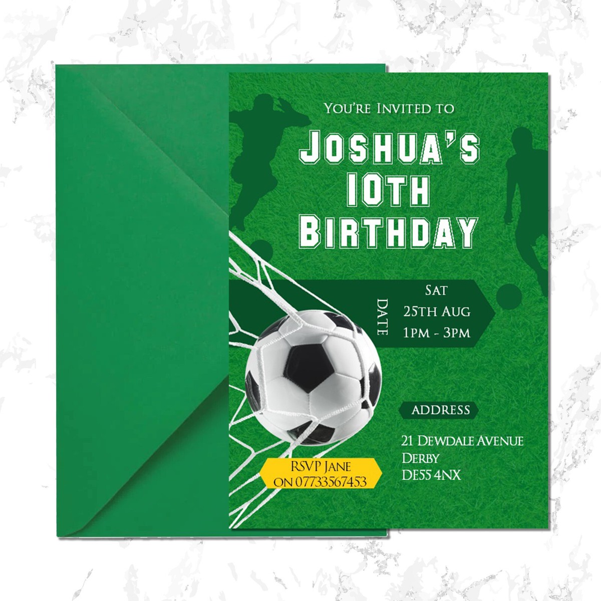 Examples Of Football Birthday Party Invitations