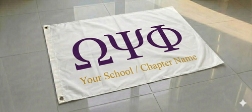 Custom Omega Psi Phi ΩΨΦ Fraternity Flag | Personalized / Chapter ...