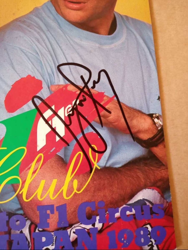 Ayrton Senna Autograph Hand-Signed F1 Club 1989 Vol.0 Cover | eBay