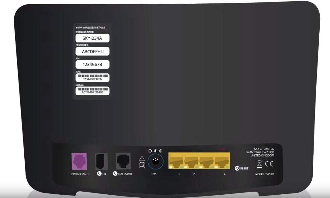 SKY BROADBAND Q ROUTER 4.2 WiFi HUB MODEL SR203 (UNIT ONLY) | eBay UK