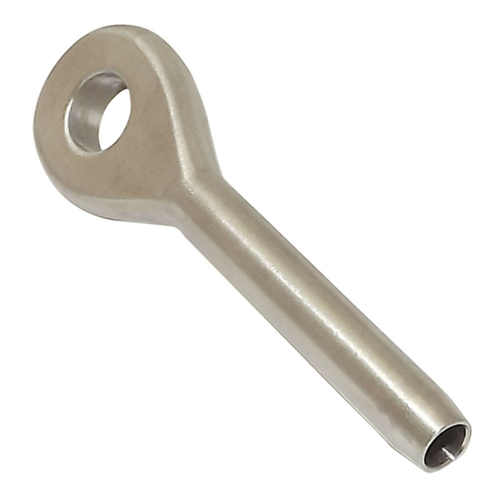 5 PC 3/16'' Wire Rope Swage Eye Terminal Hand Aircraft Eye Stainless ...