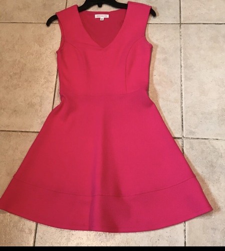 Hot Pink Fit And Flare Dress Ladies, Juniors XS | eBay