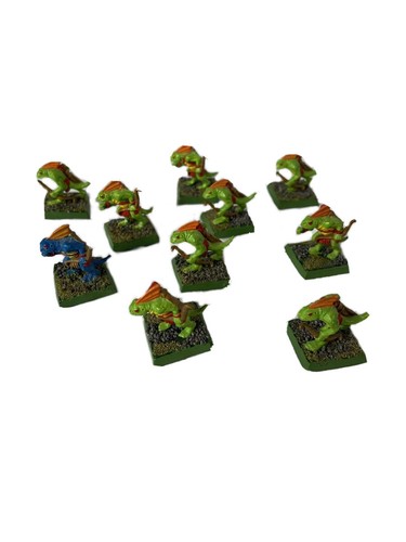 Fantasy Warhammer Original Lizardmen Skinks Painted 10pc | eBay