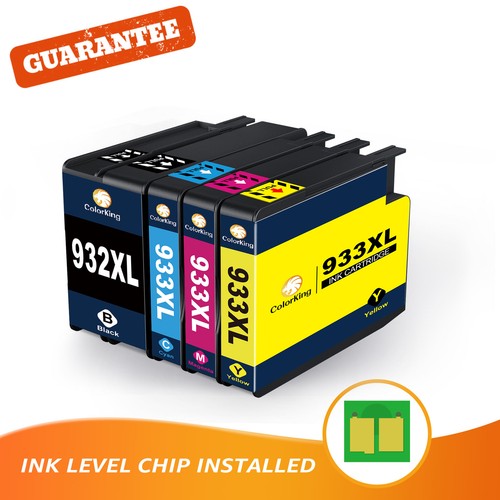4-Pack 932XL Ink Cartridge replacement for HP 933XL OfficeJet 7510 7600 ...