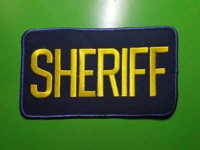 SHERIFF Back Patch POLICE EMERGENCY 911 9/11 DEA SFPD LEO PAPD NYPD ...