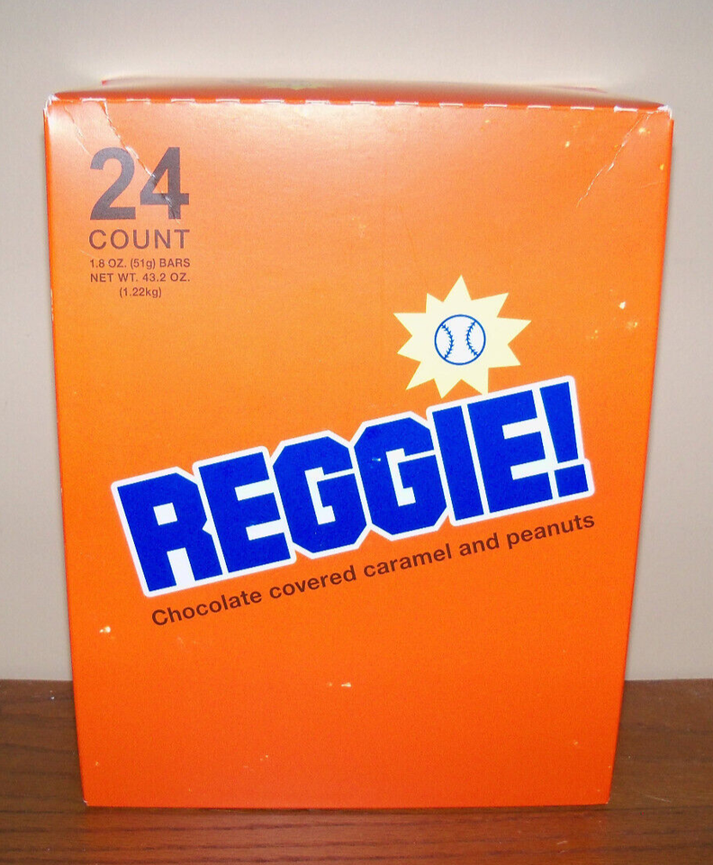 ⚾ EMPTY REGGIE JACKSON CANDY BAR BOX Yankee Stadium Mantle Mattingly A ...