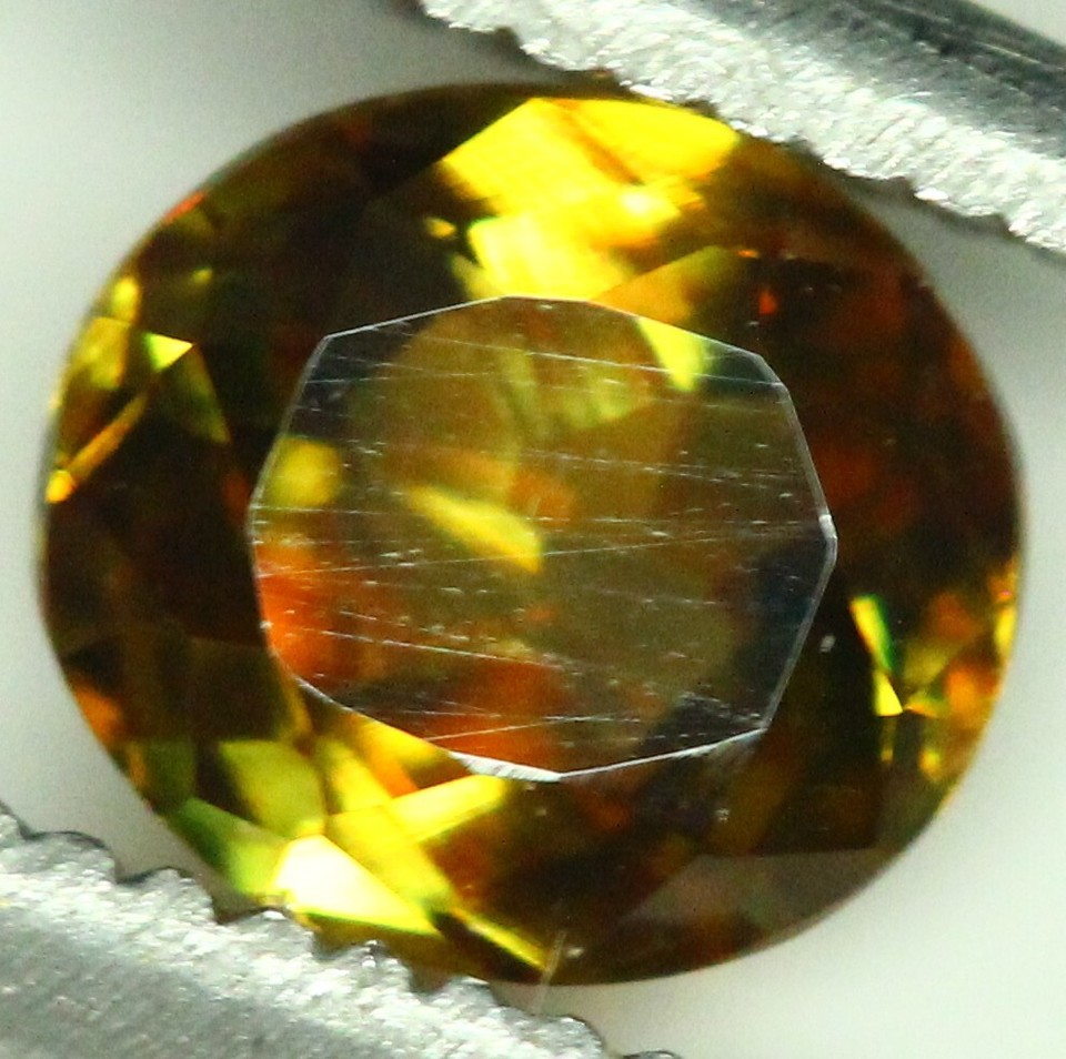 0.37 ct RARE COLOR CHANGE NATURAL SPHENE/TITANITE OVAL CUT GEMSTONE ...