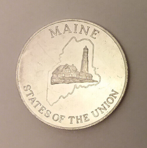 Maine & Wisconsin States of The Union Aluminum Coin Medal Token 26mm | eBay