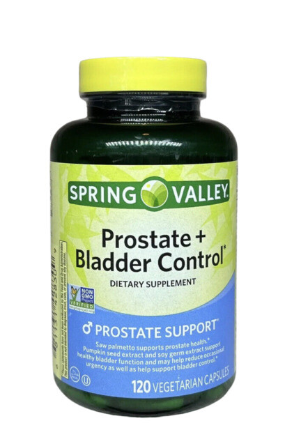 Spring Valley Prostate Bladder Control Supplement 120 Vegetarian ...
