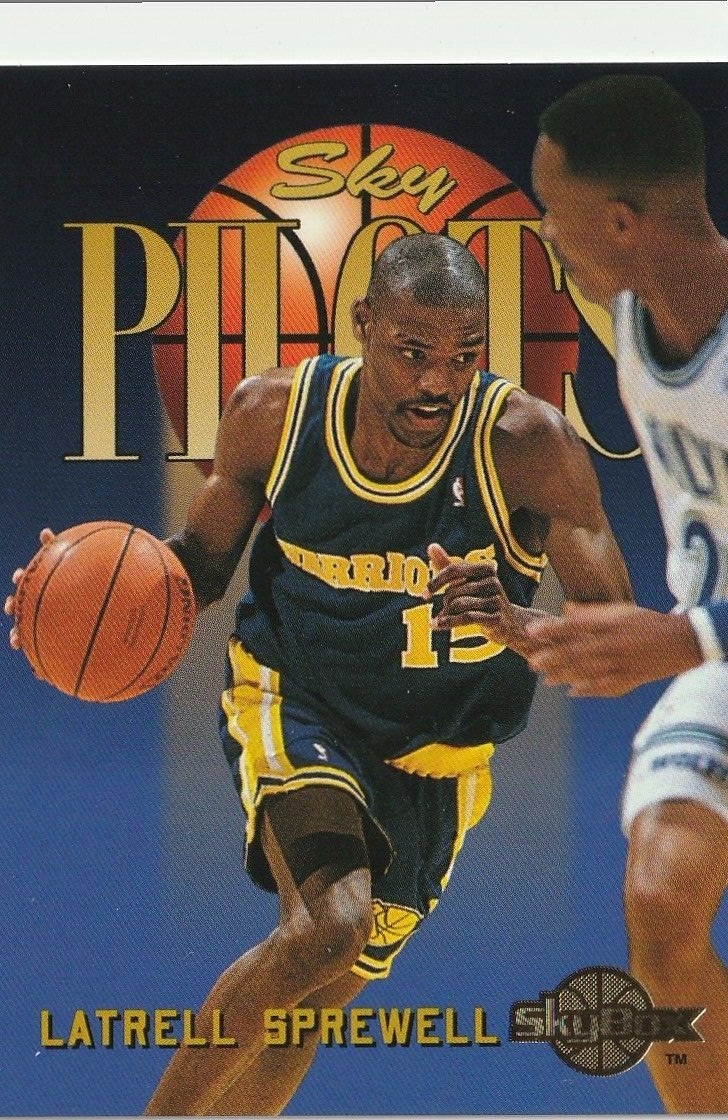 Latrell Sprewell 1995 SkyBox #348 Golden state Warriors- Free Shipping ...
