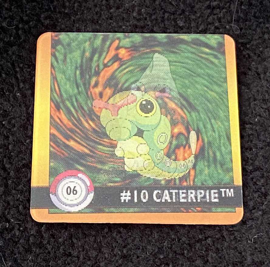1999 Artbox Nintendo Premier Edition Pokemon Flipz Card #10 Caterpie ...
