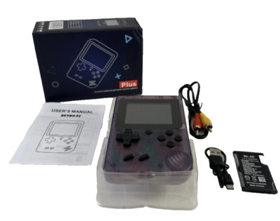 Game Box Plus Handheld Console – Retro Gaming System w/ Preloaded Games ...