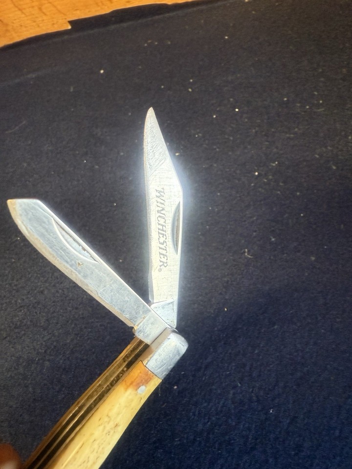 Vintage Winchester Pill Buster 2 Blade Pocket Knife Nice | eBay