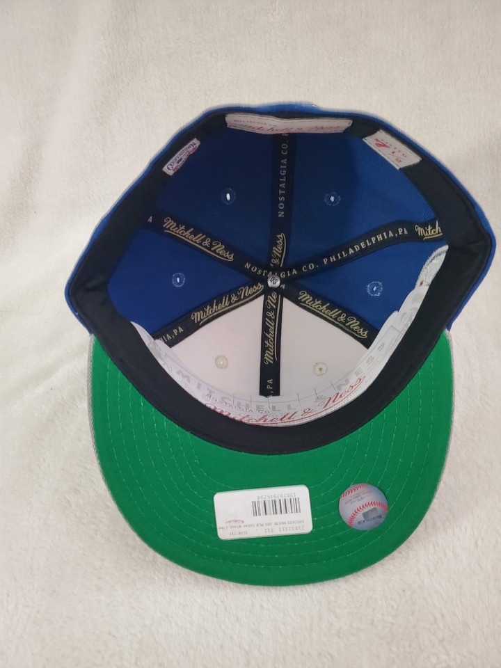 CHICAGO WHITE SOX MITCHELL NESS LIBERTY BLUE IVORY GREY FITTED MENS HAT ...