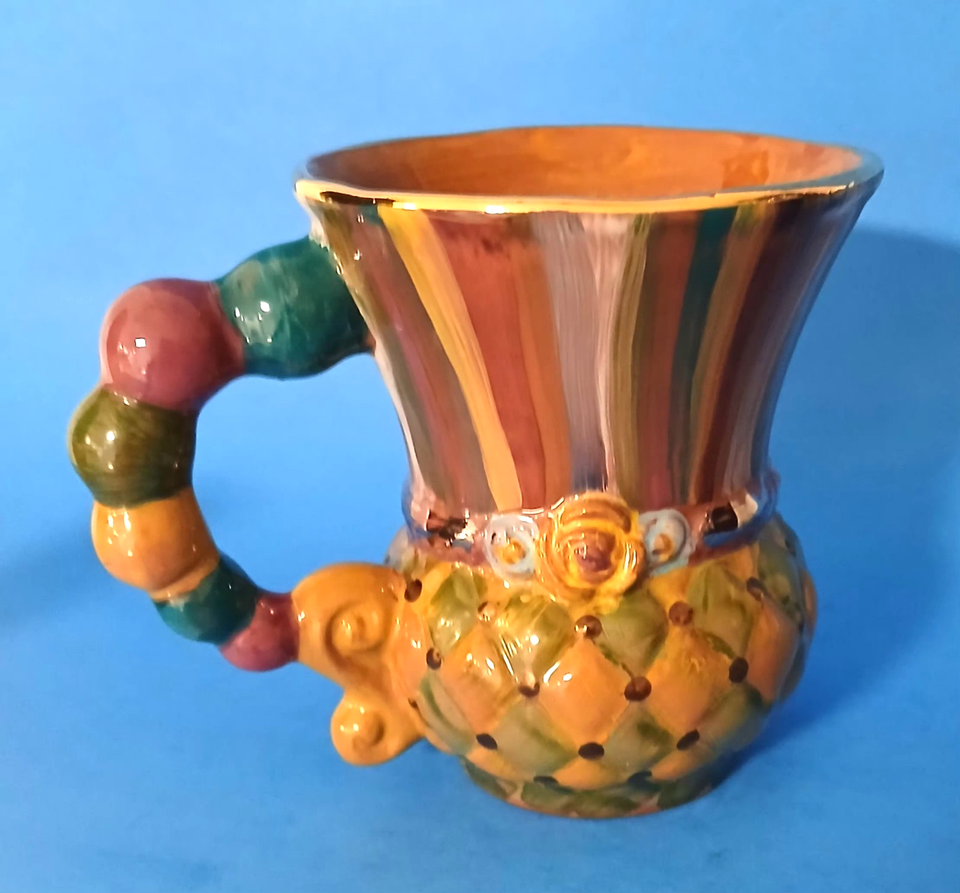 MacKenzie-Childs Trapeze Coffee Mug 5" Trapeze Collection Retired Rare ...