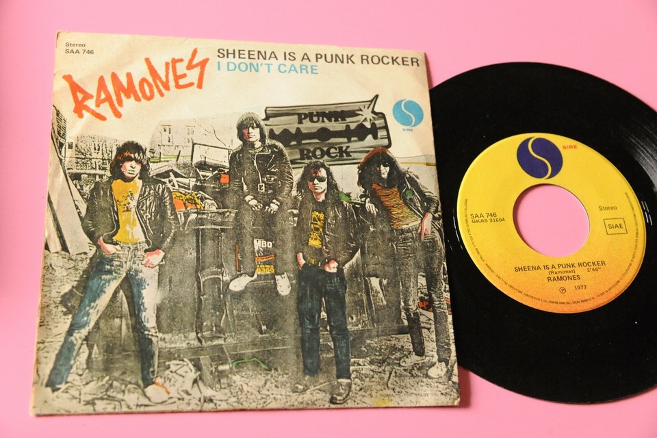 Ramones 7 " Sheena Is A Punk Rocker Italy Orig 1977 EX | eBay