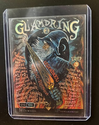 GLAMDRING - serialized 10/100 magic the gathering Lord of the Rings ...