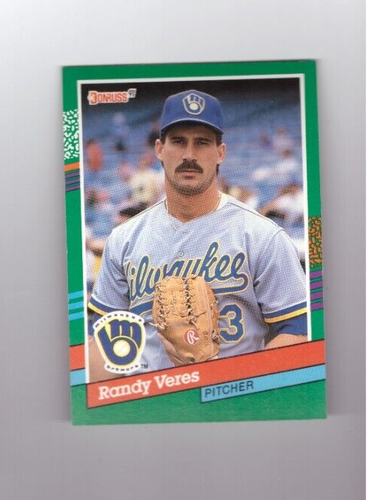 1991 Donruss Baseball Card #755 Randy Veres Brewers | eBay