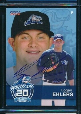 2013 Choice #5 Logan Ehlers West Michigan Whitecaps Signed Autograph ...