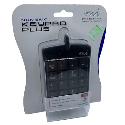 Micro Innovations Numeric Plus Keypad USB IBM PC’s / Windows 98, ME ...