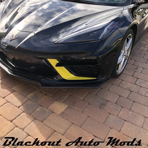 2020-2022 C8 Corvette Yellow Front Air Intake Accent Graphics For Vinyl ...