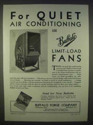 1939 Buffalo Forge Company Ad - Limit Load Fans | eBay
