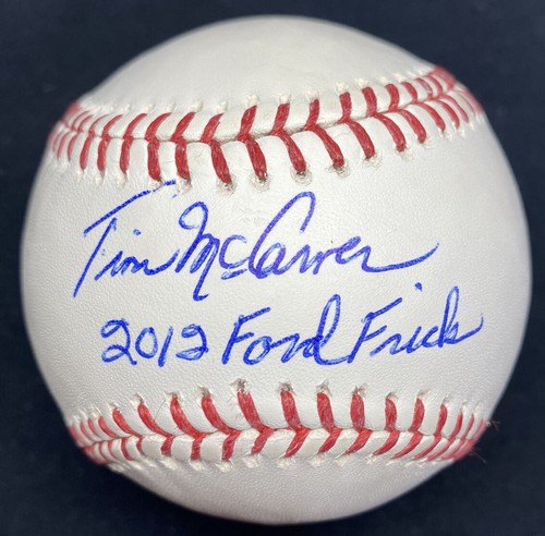 Tim McCarver 2012 Ford Frick Signed Baseball JSA | eBay