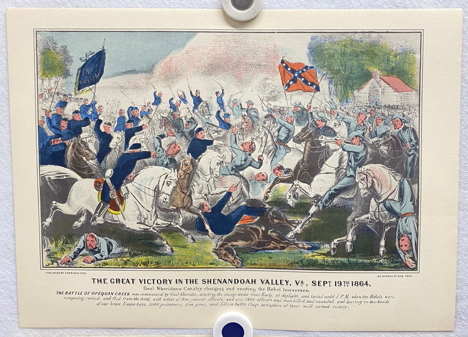 Currier & Ives Civil War Hand Colored Engraving Portfolio #8 Set of 6 ...