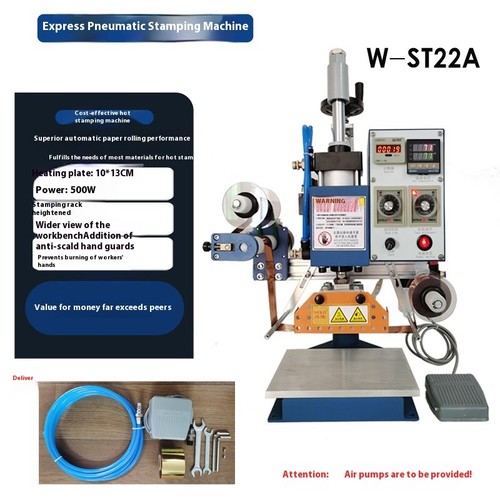 Pneumatic Hot Stamping Machine Automatic Paper Walking Leather Paper ...