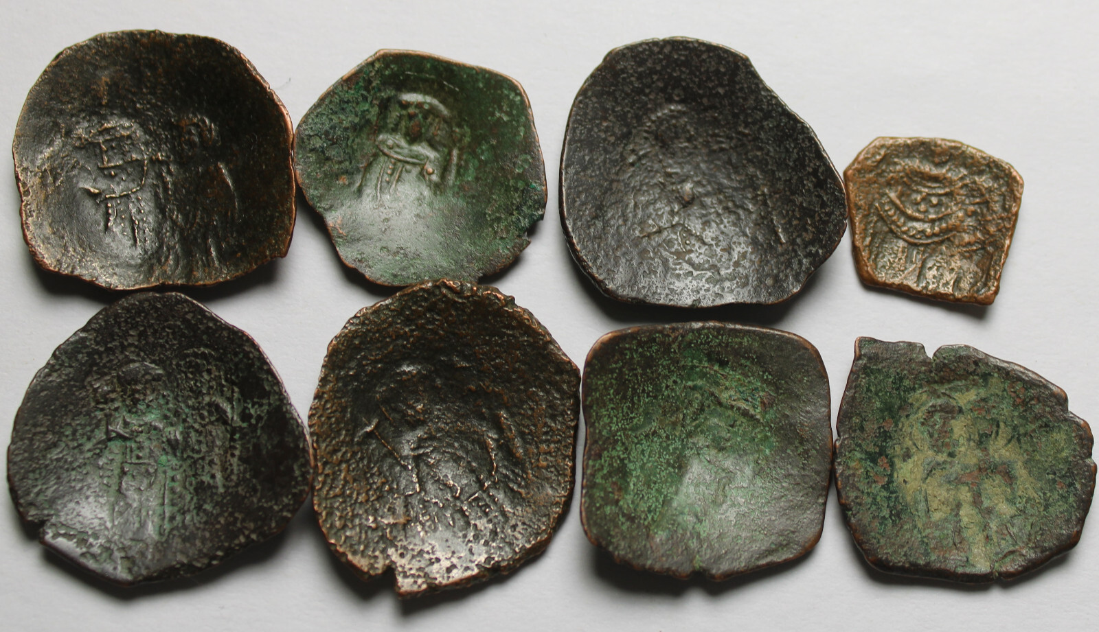 1 genuine ancient BYZANTINE trachy coin Latin Rulers Constantinople ...