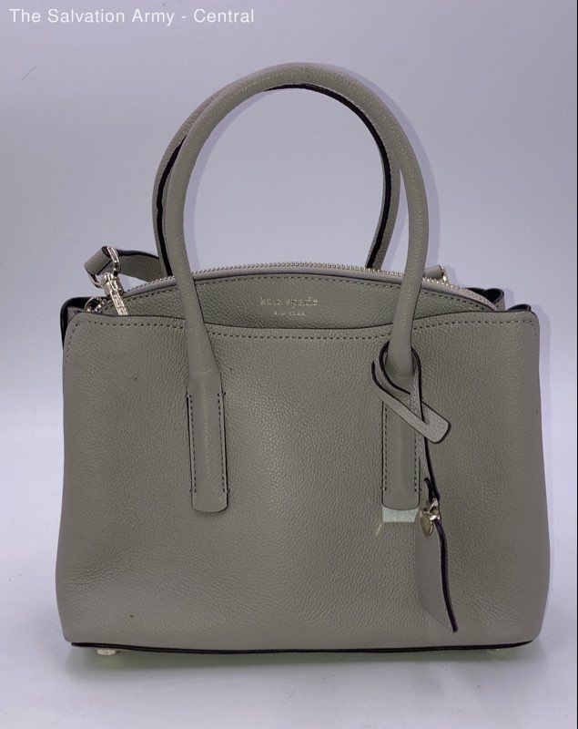 Kate Spade New York Womens Gray Leather Inner Pockets Satchel/Top ...