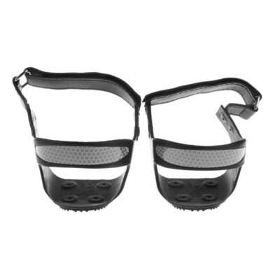 Reflective Ice Snow Shoe Boot Grips Traction Cleats Outdoor For Adults ...