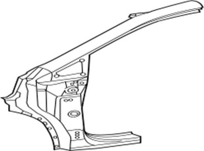 61131-48060 Toyota Pillar, front body, outer rh 6113148060, New Genuine ...