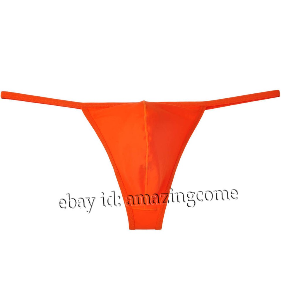 Men 4 Way Stretchy Micro Thong Underwear Narrow String Crotch Hip Tanga ...