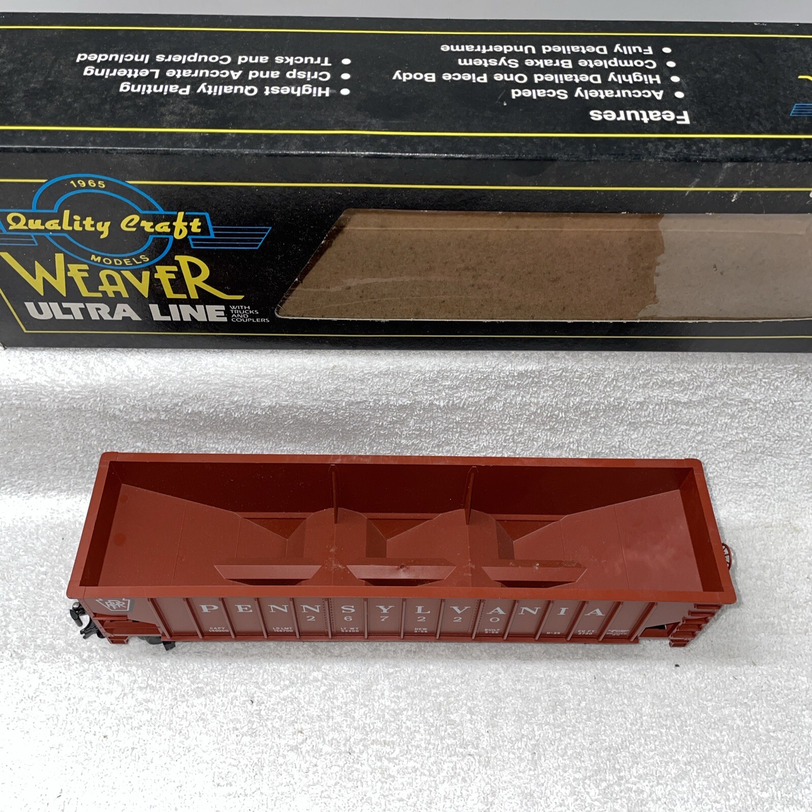 Weaver Ultra Line Pennsylvania RR Hi-Rail 3-Bay Hopper O Gauge | eBay